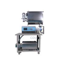 China COURM Semi automatic rotor pump cosmetic cream liquid paste plastic glass bottle filling and replenishing liquid machine for sale