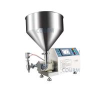 China COURM Small semi automatic leaf rotor pump large capacity high viscosity liquid mala sauce food grade sauce filling machine for sale