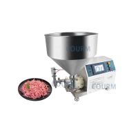 China Semi automatic servo rotor pump high viscosity large capacity granule peanut butter emulsion cream jam honey filling machine for sale