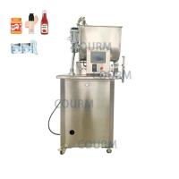 China COURM Hot new products semi Automatic high viscosity honey cream sesame oil peanut butter liquid emulsion soap filling machine for sale