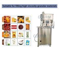 China COURM Hot new products semi Automatic high viscosity honey cream sesame oil peanut butter liquid emulsion soap filling machine for sale