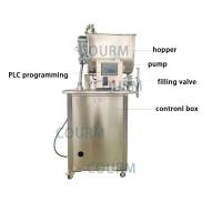 China COURM Hot new products semi Automatic high viscosity honey cream sesame oil peanut butter liquid emulsion soap filling machine for sale