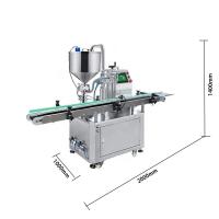 China COURM Customizable cheese baby Toner powder high viscosity honey pepper ketchup intelligent automatic rotor pump filling machine for sale