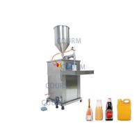 China COURM Semi automatic high viscosity honey meat sauce olive oil hairspray Tahini cosmetic ice cream emulsion jam filling machine for sale