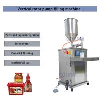 China COURM Semi automatic high viscosity honey meat sauce olive oil hairspray Tahini cosmetic ice cream emulsion jam filling machine for sale
