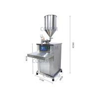 China COURM Semi automatic high viscosity honey meat sauce olive oil hairspray Tahini cosmetic ice cream emulsion jam filling machine for sale