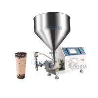 China High viscosity olive oil 30ml perfume bottle Shampoo butter chocolate tomato paste large granule soft candy filling machine for sale