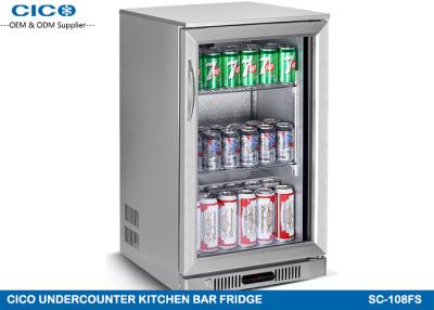 China Double Layer Door Kitchenaid Undercounter Refrigerator Beer Cooler Fridge 135W for sale
