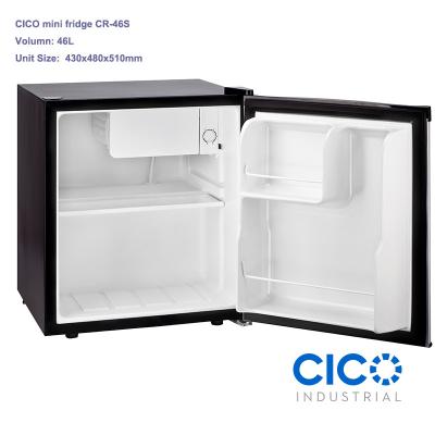 China Single Door Mini Worktop Fridge , Small Office Refrigerator With Lock for sale