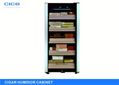 China Electric Cigar Humidor Cabinet / Large Cigar Humidifier With Remote Control for sale