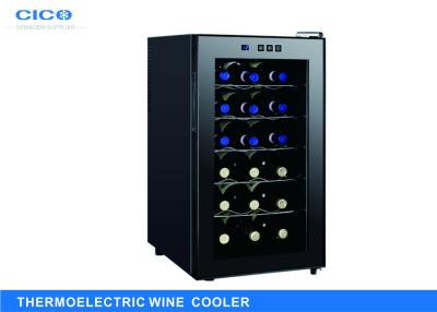 China Freestanding 18 Bottle Thermoelectric Wine Cooler LED Temp Control for sale