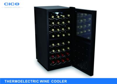 China Electric Dual Zone Thermoelectric Wine Cooler Touch Panel Control for sale