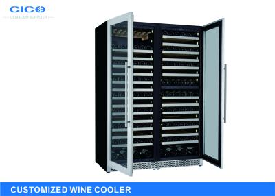 China Customized Dual Control Wine Refrigerator Power Saving Selfclosing Door for sale