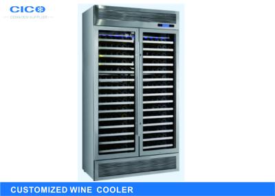China Silent Compressor Wine Cooler Blue LED Display High Efficient Evaporator for sale