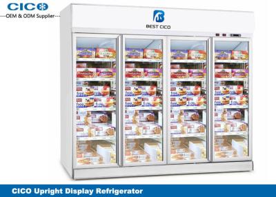 China Commercial Glass Door Refrigerator Low Consumption CE Certification for sale