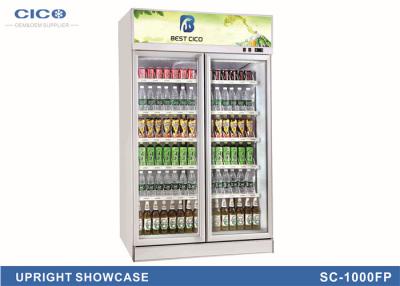 China Large Reliable Upright Commercial Freezer 2 Door Effecicent Energy Saving for sale