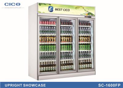 China High Capacity Upright Display Refrigerator / Upright Showcase Cooler for sale