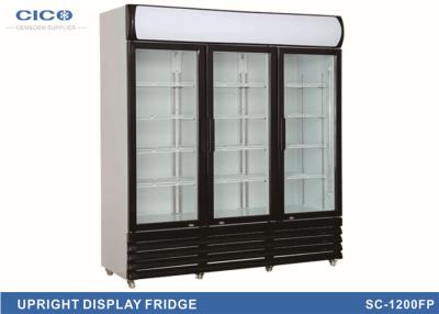 China Large Upright Display Refrigerator , Upright Glass Door Display Freezer for sale
