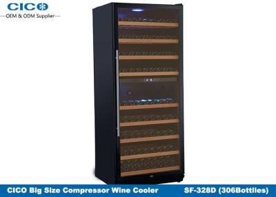 China High Capacity Wine Refrigerator Dual Zone Fan Cooling CE Certification for sale