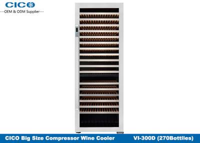 China Upright Compressor Wine Cooler / Front Venting Wine Cooler Dual Zone for sale