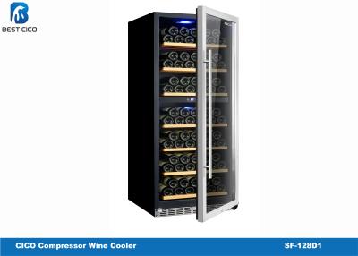 China SF-128D1 Stainless Steel Side By Side Refrigerator LED Readout With Digital Control for sale
