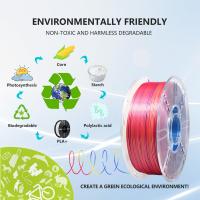 China 3D Printing filament Diameter 1.75mm Silk Tri- Color Red Yellow Blue PLA Filament for sale
