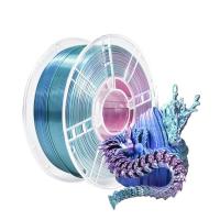 China Tri Color PLA Filament For 3D Printer Silk Red Blue Cyan 3d Printing Filament for sale