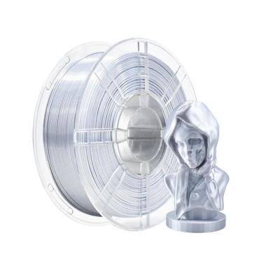 China 3D Printer Filament Net Weight 1kg 1.75mm Silk Light Silver PLA Filament for sale