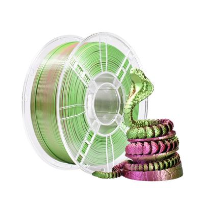 China 3D Printing Filament Silk Dual Color Red Green PLA Filament 1.75mm for 3D Printer Industry for sale