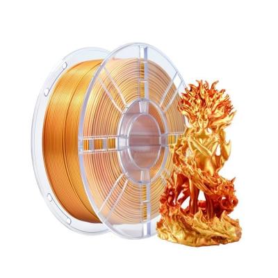 China Strong Toughness PLA Filament for 3D Printer Silk Red Gold 3d Printing Filament for sale