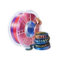 China 3D Printing Filament Silk Tri-Color Red Yellow Blue PLA Filament PRO Toughness Enhanced for Universal for sale