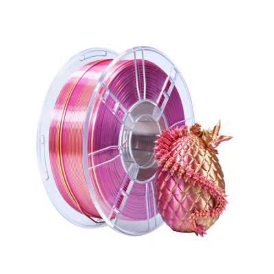 China 3d Printing Filament PLA Plus Dual Rose Red Gold 1.75MM 1KG Printer Filament for sale