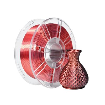 China PLA Plus 3D Printer Filament Toughness Enhanced Silk Black Red Filament Technology FDM for sale