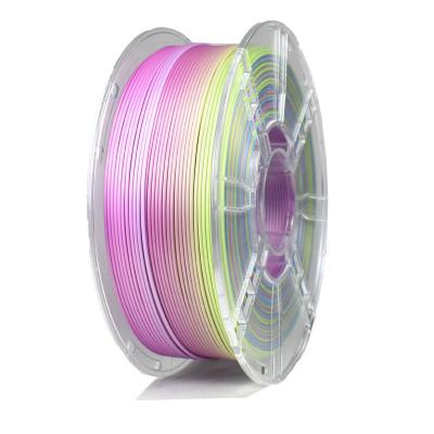 China 1000g  Toughness Enhanced PLA Silk Tri Color Yellow Purple Blue 3d Printing Filament for sale