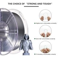 China Silk Silver PLA Silk Filament 3D Printer Toughness Enhanced PRO Direct for sale