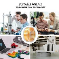 China 3D Printing Filament PLA Silk Light Gold Colorful 3D Printer Filament For Toughness and Durability for sale