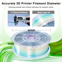 China Toughness Enhanced Rainbow Filament For 3d Printer PLA Plus Silk Mini Color for sale
