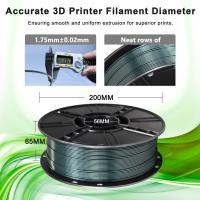 China Customization  PLA Plus 3D Printer Filament Toughness Enhanced Blackish Green 1000g for sale