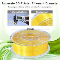 China 3d Printing Filament PLA Silk Gold Yellow  1KG 1.75MM 3D Printed for sale