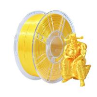 China High Strength3d Printing Filament PLA Plus Toughness Enhanced Silk Yellow Gold 3D Printer Filament for sale