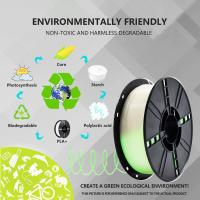 China 1000g Strong Toughness 3d Printing Filament Glow Yellow Green PLA Filament For 3D Printer Material for sale