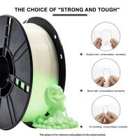 China 1000g Strong Toughness 3d Printing Filament Glow Yellow Green PLA Filament For 3D Printer Material for sale
