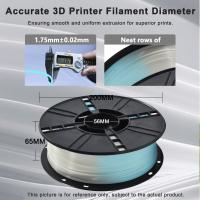 China Blue Green 3D Prinitng Filament PLA Glow Filament 1.75mm 1000g for sale