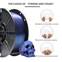 China Professional PLA Color Change Filament 3D Printer Blue Purple PLA Plus Toughness Enhanced for sale