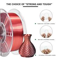 China 3D Printer Filament Silk Dual Color Red Black PLA Toughness Enhanced 3D Filament for sale
