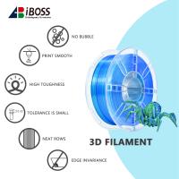 China 1000g Silk Dual Color 3D Printer Filament PLA Plus Toughness Enhanceds Green Blue for sale
