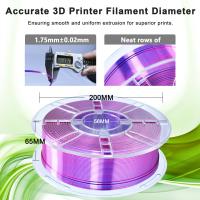 China 3D Printing Filament PLA Silk Toughness Enhanced Blue Purple 3D Printer Filament with Shipping Cost for sale