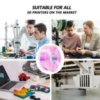 China Silk Dual Color Purple Silver PLA Plus Filament Toughness Enhanced 3D Printer Filament for sale