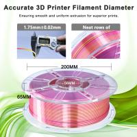 China 3d Printing Filament PLA Plus Dual Rose Red Gold 1.75MM 1KG Printer Filament for sale