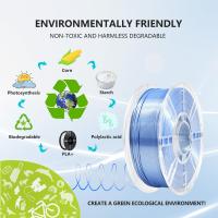 China 3D Printing Filament  Full Payment 1.75mm Silk Dual Color Blue Silver PLA Filament for 3D Printer for sale